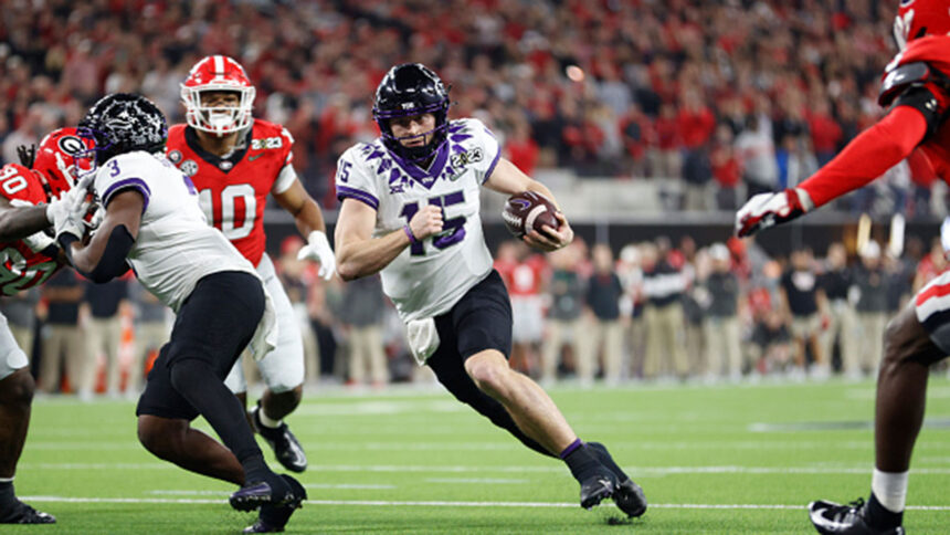 Georgia Hammering TCU At Halftime Of National Championship