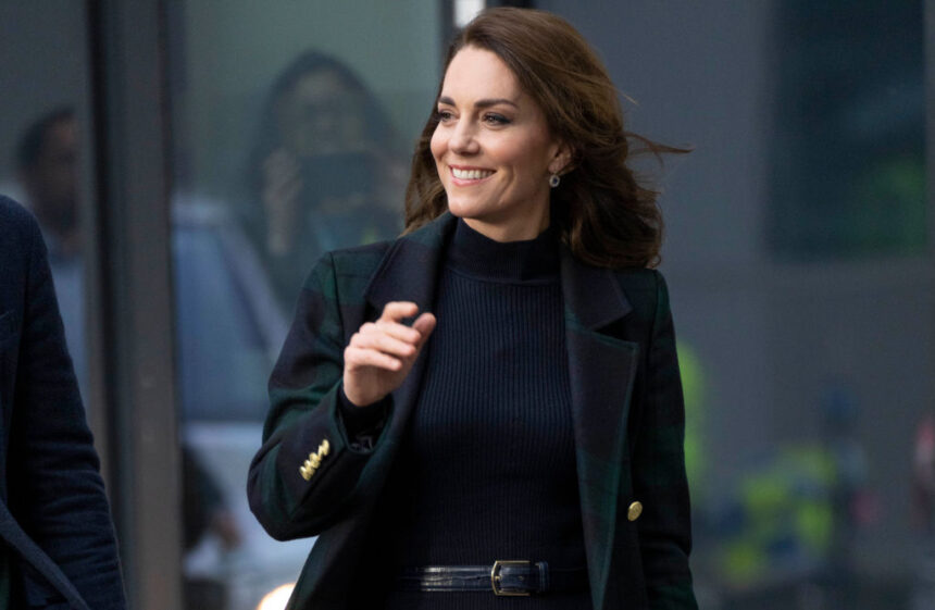 Back In Her Old Coat, Kate Middleton Finally Smiles
